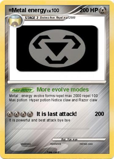 Pokémon Metal energy 3 3 - More evolve modes - My Pokemon Card