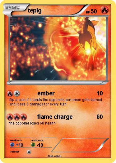 Pokémon tepig 871 871 - ember - My Pokemon Card
