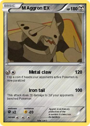 Pokémon M Aggron EX 25 25 - Metal claw - My Pokemon Card