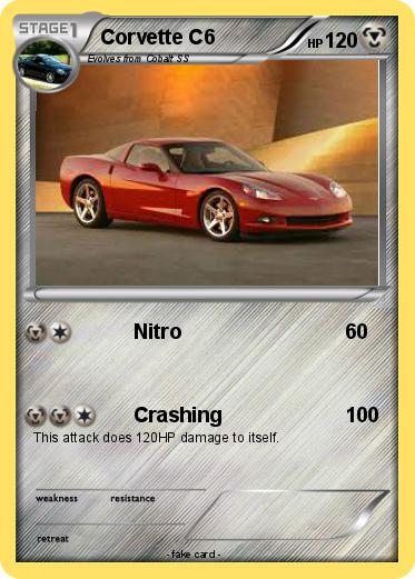 Pokémon Corvette C6 3 3 - Nitro - My Pokemon Card