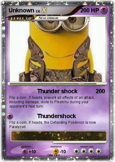 Pokémon Unknown 431 431 - Thunder shock - My Pokemon Card