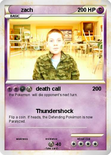Pokémon zach 205 205 - death call - My Pokemon Card