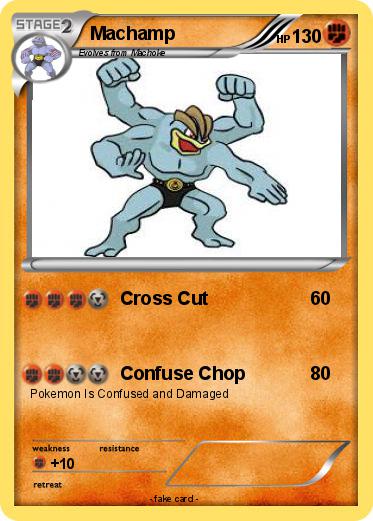 Pokémon Machamp 289 289 - Cross Cut - My Pokemon Card