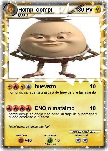 Pokémon Hompi dompi - huevazo - Mi carta pokémon