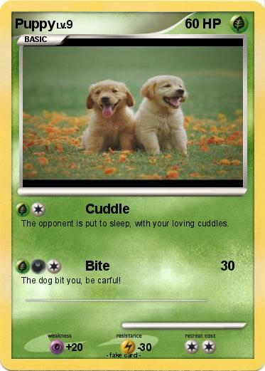 Pokémon Puppy 1191 1191 - Cuddle - My Pokemon Card