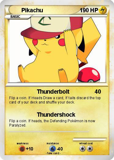 Pokémon Pikachu 9868 9868 - Thunderbolt - My Pokemon Card