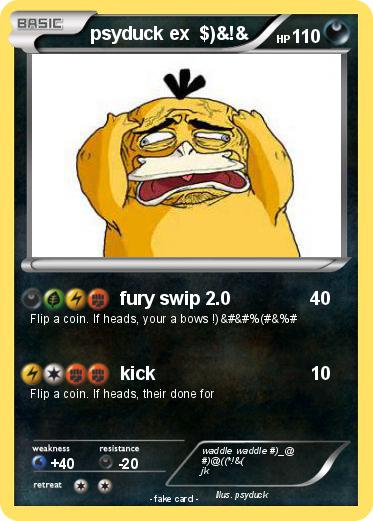 Pokémon psyduck ex 6 6 - fury swip 2.0 - My Pokemon Card
