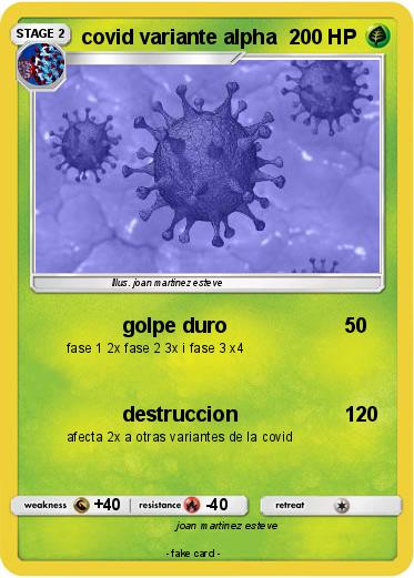 Pokémon covid variante alpha - golpe duro - My Pokemon Card