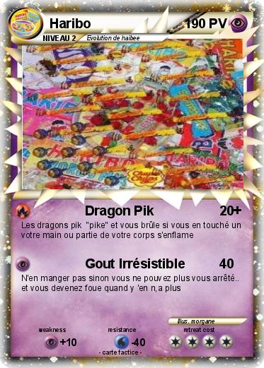 Pokémon Haribo 15 15 - Dragon Pik - Ma carte Pokémon