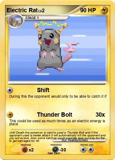 Pokémon Electric Rat 2 2 - Shift - My Pokemon Card