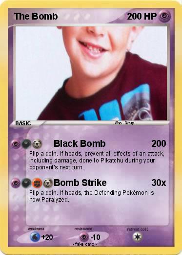 Pokémon The Bomb 20 20 - Black Bomb - My Pokemon Card