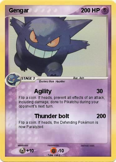 Pokémon Gengar 986 986 - Agility - My Pokemon Card