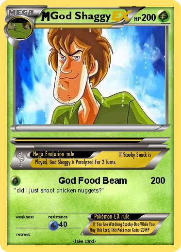 Pokémon God Shaggy 7 7 - God Food Beam - My Pokemon Card