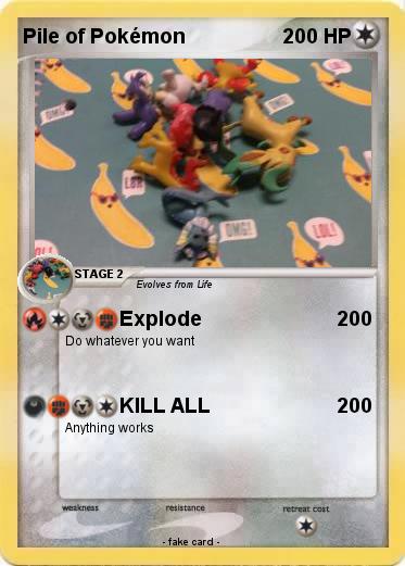 Pokémon Pile of Pokemon - Explode - My Pokemon Card