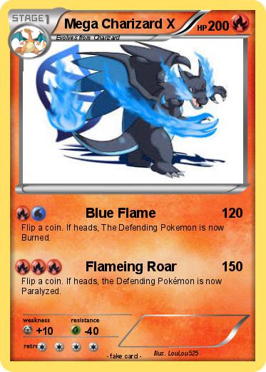 Pokémon Mega Charizard X 452 452 - Blue Flame - My Pokemon Card