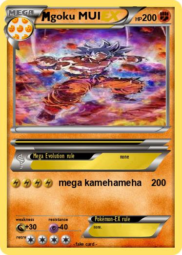 Pokémon goku MUI 48 48 - mega kamehameha - My Pokemon Card