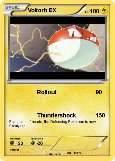 Pokémon Voltorb EX 3 3 - Rollout - My Pokemon Card