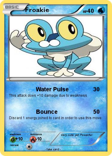 Pokémon Froakie 479 479 - Water Pulse - My Pokemon Card