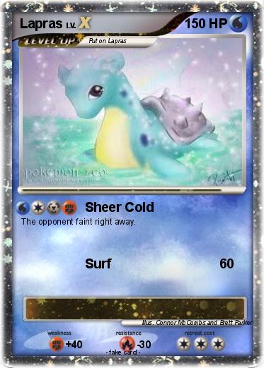 Pokémon Lapras 29 29 - Sheer Cold - My Pokemon Card