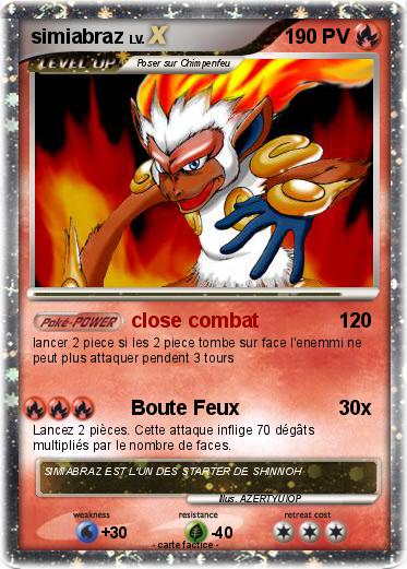 Pokémon simiabraz 823 823 - close combat - Ma carte Pokémon