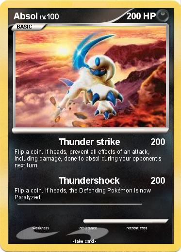 Pokémon Absol 821 821 - Thunder strike - My Pokemon Card