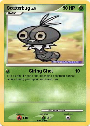 Pokémon Scatterbug 2 2 - String Shot - My Pokemon Card