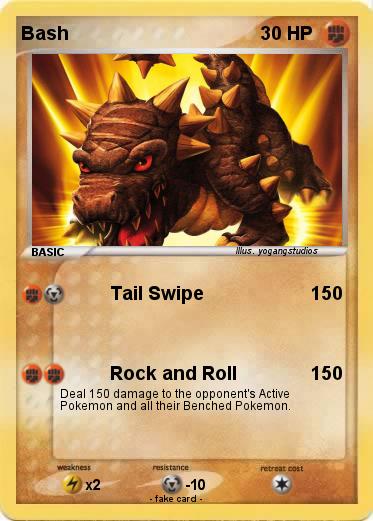 Pokémon Bash 232 232 - Tail Swipe - My Pokemon Card