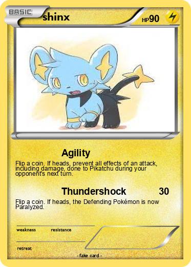 Pokémon shinx 238 238 - Agility - My Pokemon Card