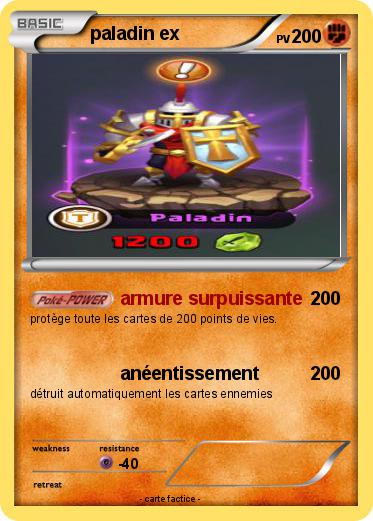 Pokémon paladin ex - armure surpuissante - Ma carte Pokémon