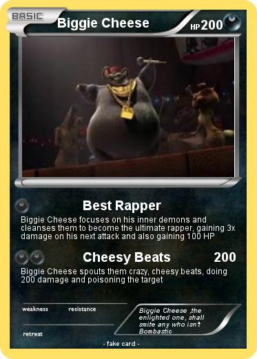 Pokémon Biggie Cheese 5 5 - Best Rapper - My Pokemon Card