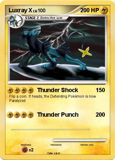 Pokémon Luxray X 6 6 - Thunder Shock - My Pokemon Card