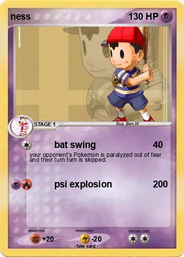 Pokémon ness 452 452 - bat swing - My Pokemon Card