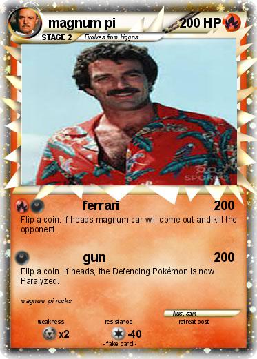 Pokémon magnum pi 1 1 - ferrari - My Pokemon Card