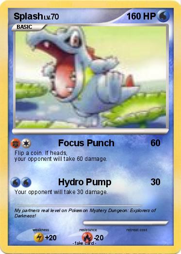 Pokémon Splash 36 36 - Focus Punch - My Pokemon Card