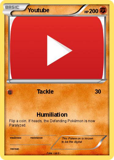 Pokémon Youtube 489 489 - Tackle - My Pokemon Card