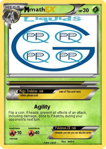 Pokémon math 195 195 - Agility - My Pokemon Card