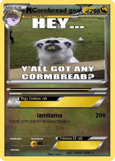 Pokémon Cornbread goat - iamllama - My Pokemon Card