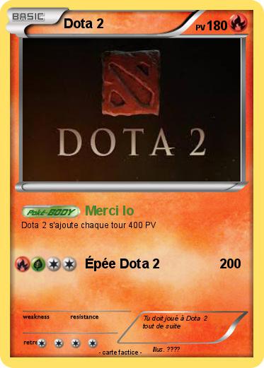 Pokémon Dota 2 3 3 - Merci Io - Ma carte Pokémon