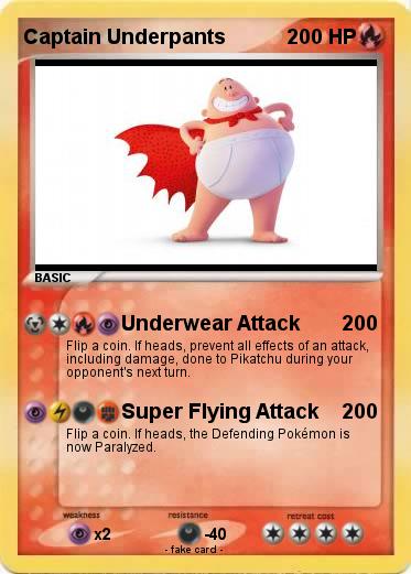 Pokémon Captain Underpants 186 186 - Underwear Attack - My Pokemon Card