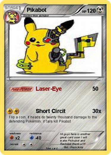 Pokémon Pikabot 5 5 - Laser-Eye - My Pokemon Card