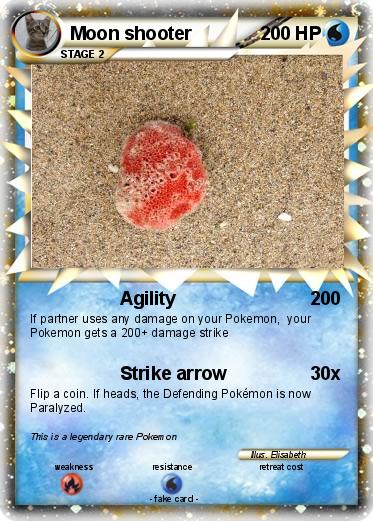 Pokémon Moon shooter - Agility - My Pokemon Card