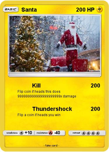 Pokémon Santa 1186 1186 - Kill - My Pokemon Card