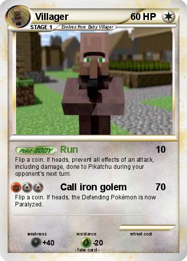 Pokémon Villager 146 146 - Run - My Pokemon Card