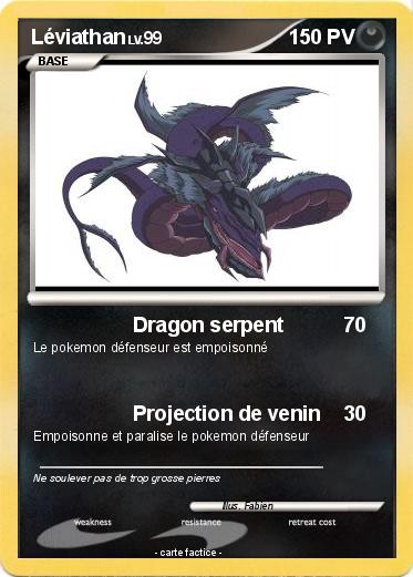 Pokémon Leviathan 26 26 - Dragon serpent - Ma carte Pokémon