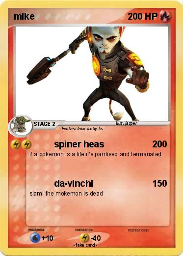 Pokémon mike 600 600 - spiner heas - My Pokemon Card