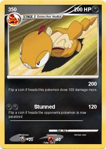 Pokémon 350 - Stunned - My Pokemon Card