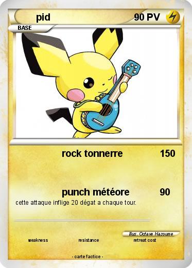 Pokémon pid - rock tonnerre - Ma carte Pokémon