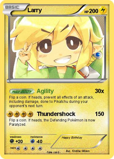 Pokémon Larry 391 391 - Agility - My Pokemon Card