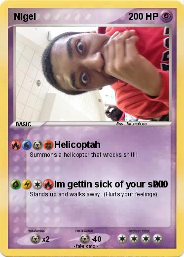 Pokémon Nigel 68 68 - Helicoptah - My Pokemon Card
