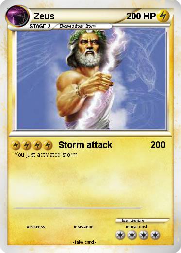 Pokémon Zeus 1105 1105 - Storm attack - My Pokemon Card